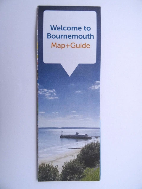 BOURNEMOUTH STREET MAP & Guide. Pocket-sized. Fold-out. Tourist ...