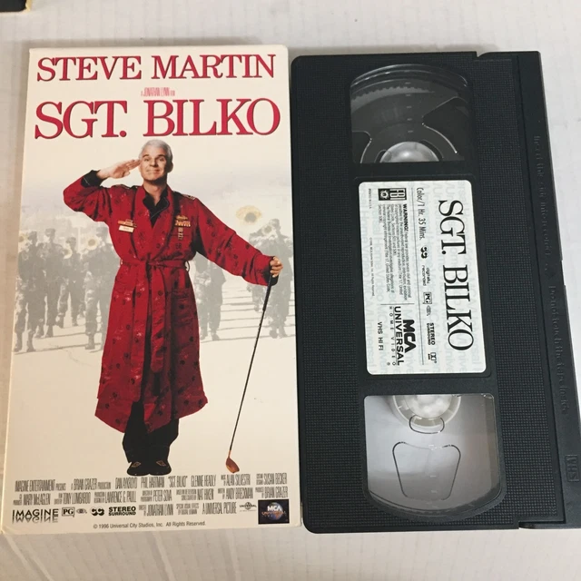 SGT. BILKO STEVE Martin VHS tape Ships Free Same Day With Tracking £9.37 - PicClick UK