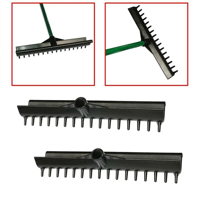 2X DOUBLE-SIDED GOLF Bunker Rake Head Golf Raking Kit Head Organizer ...