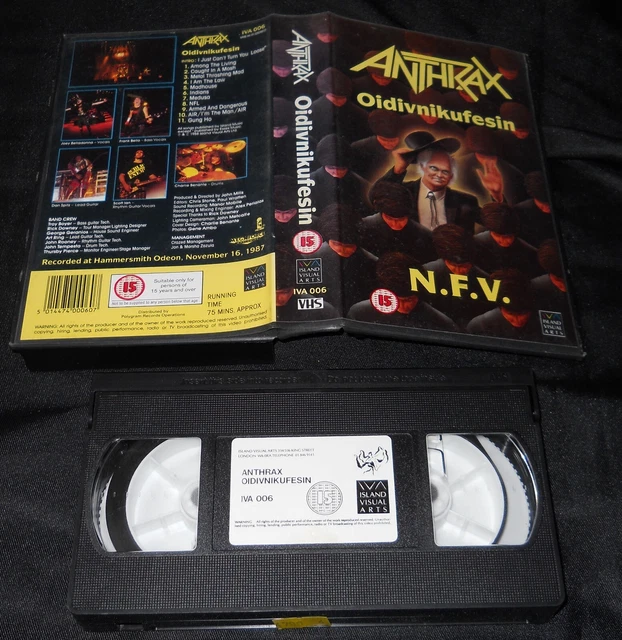 ANTHRAX - OIDIVNIKUFESIN N.f.v. (Hammersmith Odeon,16/11/87) Original ...