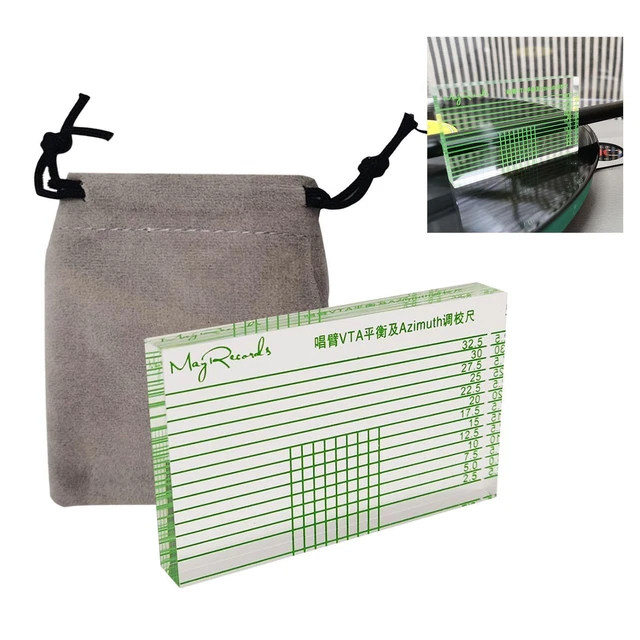 PHONOGRAPH TONEARMS VTA Azimuth Gauge Alignment Block Ruler £7.70 ...