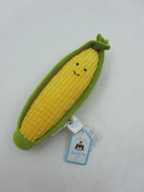 JELLYCAT AMUSEABLES VIVACIOUS Sweetcorn Soft Plush Toy 8.5" BNWT £16.99 ...