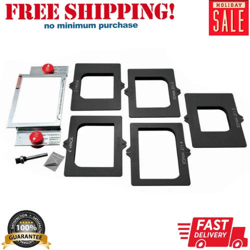 MILESCRAFT ROUTER DOOR Hinge Mortise Bit Kit Set Template Jig ...