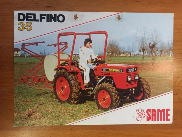 PROSPEKT SAME DELFINO 35 Broschüre Werbung Traktor Schlepper EUR 14,90 - PicClick DE