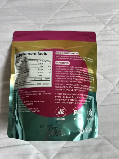 DEERROSE BIOTIN + Collagen Gummies with magnesium, iron 60 Gummies BNWT ...