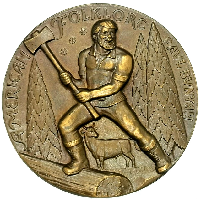 AMERICAN FOLKLORE PAUL Bunyan/ John Chapman by Bruno Mankowski 1969 USA ...
