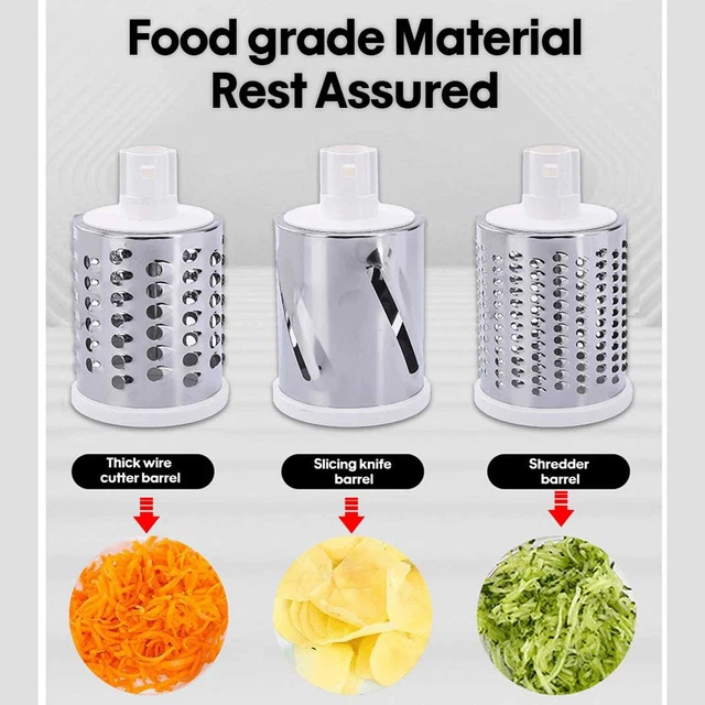VEGETABLE KITCHEN FRUIT Slicer Shredder Food Manual Rotary Grater ...