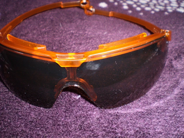UVEX GRAVITY ZERO Safety glasses ,brown lens orange frame , Z folding £ ...