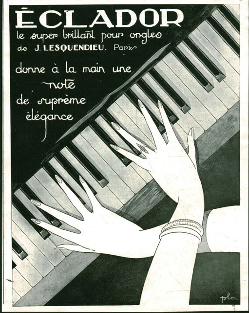 PUBLICITÉ ANCIENNE ECLADOR pour ongles 1929 issue de magazine EUR 6,50 ...