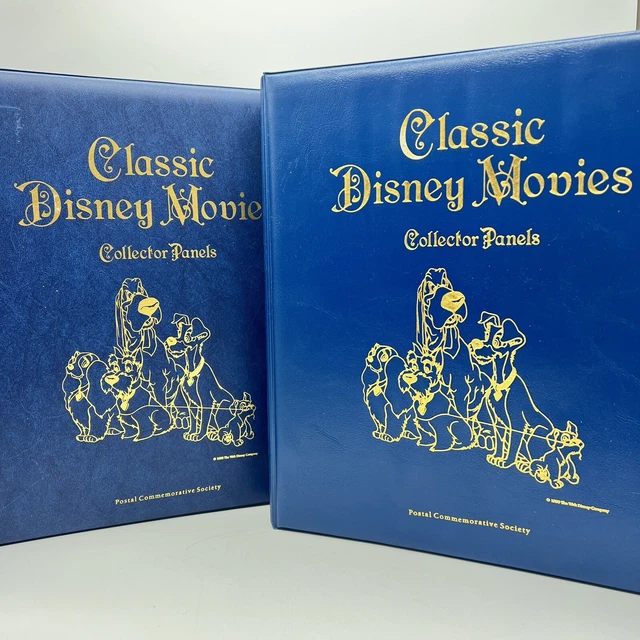 CLASSIC DISNEY MOVIES Collector Panels 2 Vol Set-26 Movie Set-10 Stamps ...