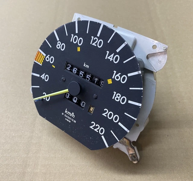 MERCEDES W124 SPEEDOMETER Meter Instrument Cluster 1245427606 FAULTY £ ...
