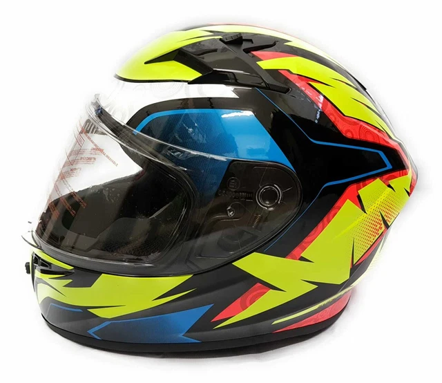 CASQUE HELMET INTÉGRALE EMM Route Adventure Moto Scooter Graphique ...