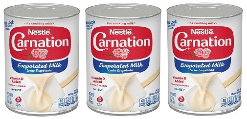 NESTLE CARNATION EVAPORATED Milk 3 Pack £21.89 - PicClick UK
