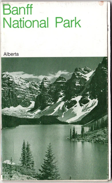 1974 BANFF NATIONAL Park Map c $2.95 - PicClick CA