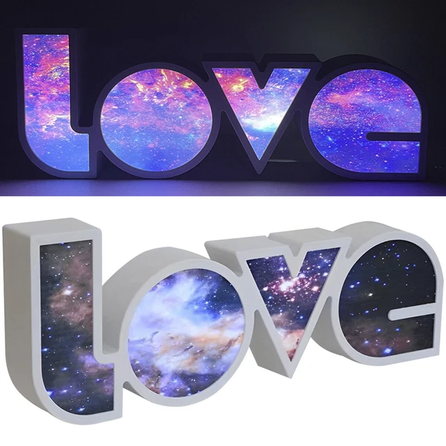 USB /BATTERY LED Neon Sign Lights Love Letter Art Light Ornament for ...