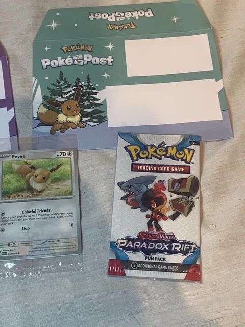 PIKACHU & EEVEE Pokémon Together Promo Cards FULL SET, Poke Post - In ...