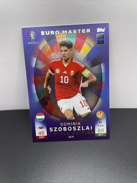 MATCH ATTAX UEFA Euro 2024 Dominik Szoboszlai Euro Master Edition Card ...
