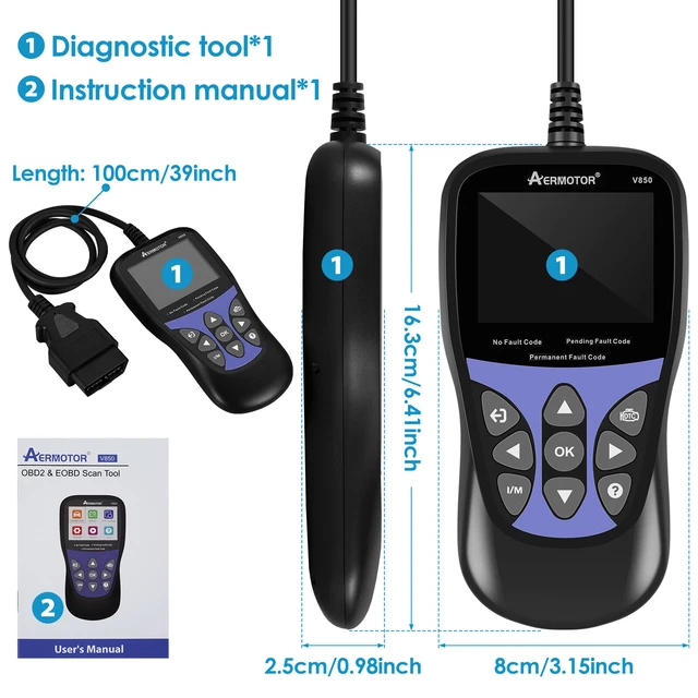 CAR SCANNER PROFESSIONAL Car Code Reader Automotive Engine Fault ♋ $74. ...