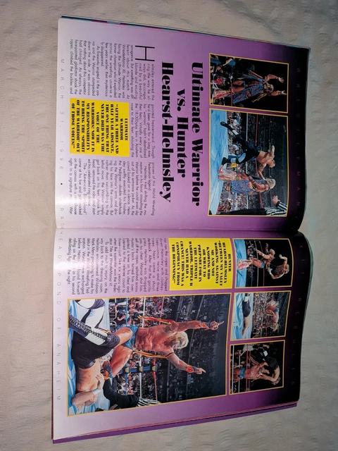 WWF WWE MAGAZINE June 1996 Shawn Michaels Wrestlemania XII £21.50 ...