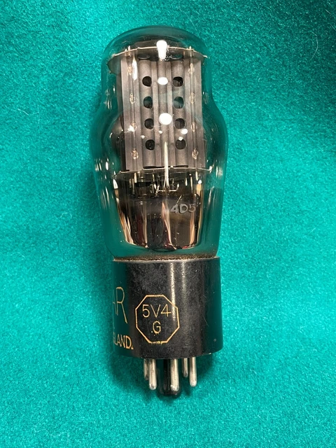 VINTAGE BRIMAR 5V4G GZ32 Full Wave Rectifier Valve Tube IO Base AVO ...