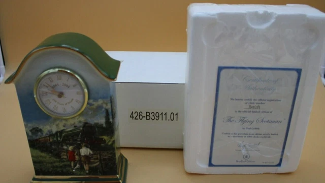 THE BRADFORD EDITIONS The Flying Scotsman Clock 426-B3911.01 200 Years ...