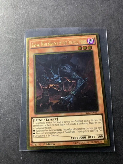 YUGIOH - CAGNA, Malebranche Of The Burning Abyss (or rare) (1ère édition) PGL3-EN051 EUR 1,60 ...
