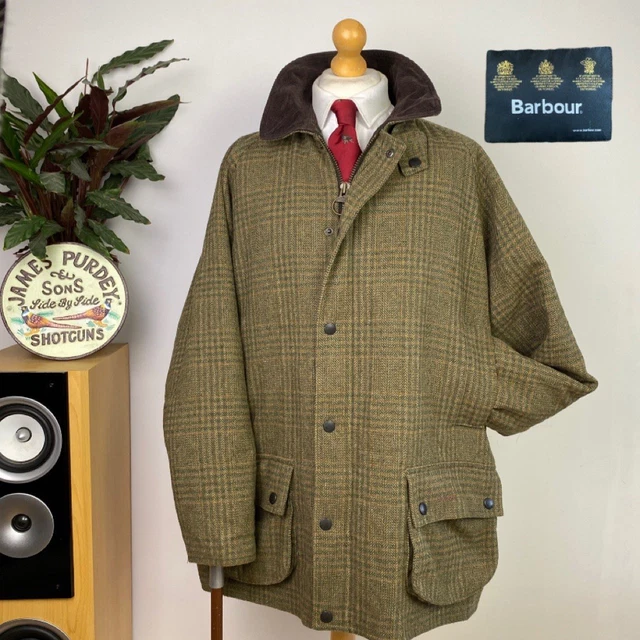 BARBOUR (XL) TWEED Beaufort Hunting Shooting Field Coat Jacket ...