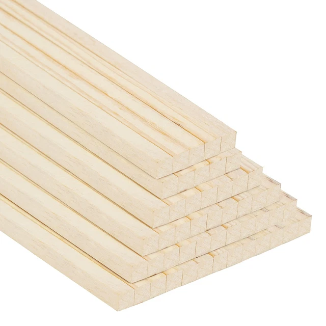 WOODEN DOWEL RODS (50 Pack) Wooden Sticks for Crafts Natural Wood Poles ...