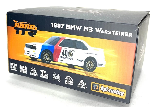 HPI NANO-TTR 1987 BMW M3 E30 Warsteiner Mini RC Car Hpi Racing 1/64 £73 ...