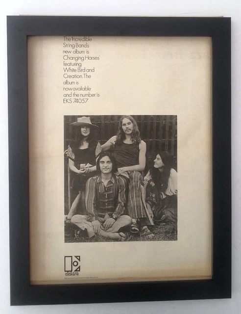 INCREDIBLE STRING BAND*HORSES*1969*ORIGINAL*POSTER*AD*FRAMED* FAST ...