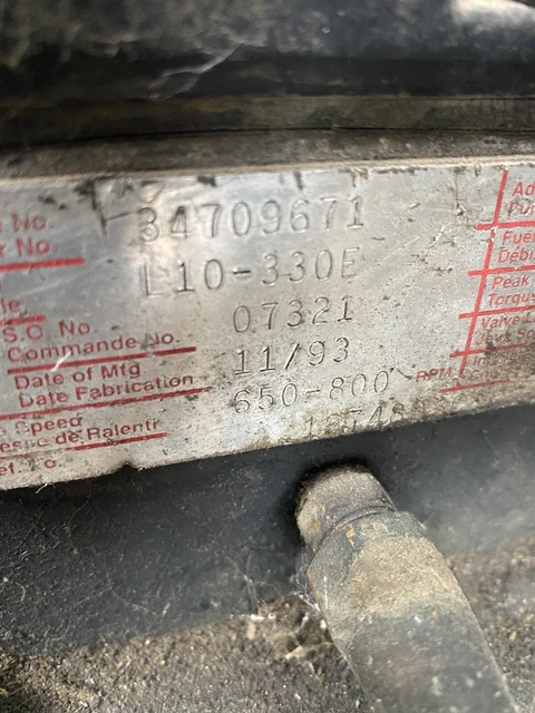 L10 330E CUMMINS Engine FREIGHTLINER INTERNATIONAL VOLVO FORD PETERBILT ...