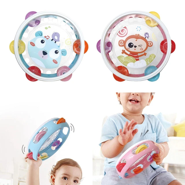 KIDS HANDHELD TAMBOURINE Drum rattle Montessori for Kids £10.24 ...