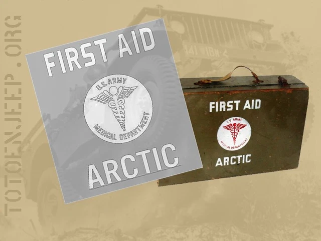 POCHOIR STENCIL MARQUAGE VALISE MEDICAL FIRST AID ARCTIC 1 . jeep ...
