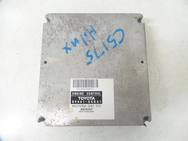 TOYOTA HILUX ECU Engine Ecu, 3.0, 1Kd-Ftv, Diesel, Manual, P/N 89661 ...