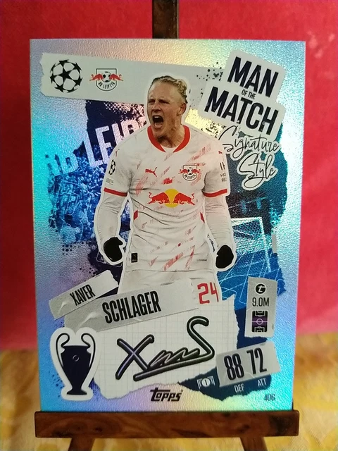 TOPPS MATCH ATTAX UCL 2024/25 SCHLAGER Man Of The Match Signature Style ...