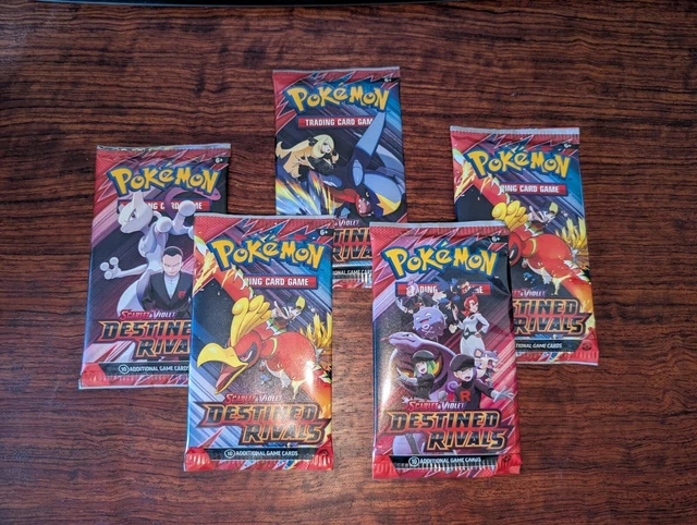 5 X DESTINED Rivals Pokémon Booster Pack - 10 Cards £29.99 - PicClick UK