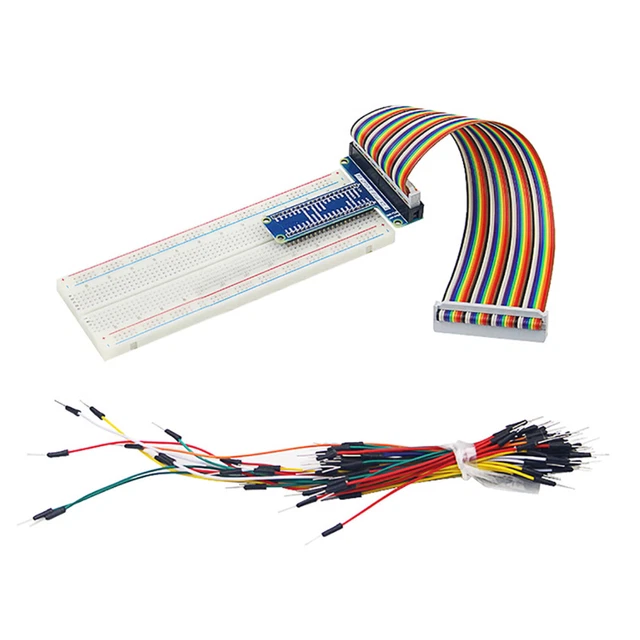 BOARD KIT & 40 Pin GPIO Cable+Breadboard+Jump Cable For DIY Raspberry ...