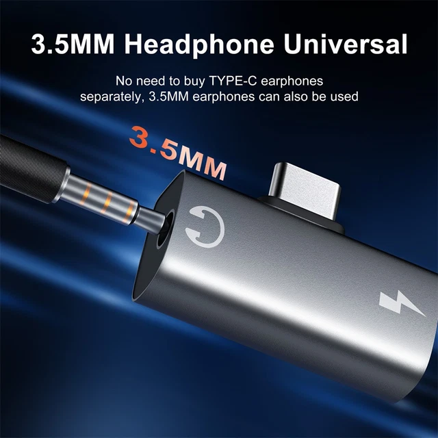 FOR META QUEST 3S VR 2 IN 1 Audio Adapter 3.5mm T-Charging Headset ...