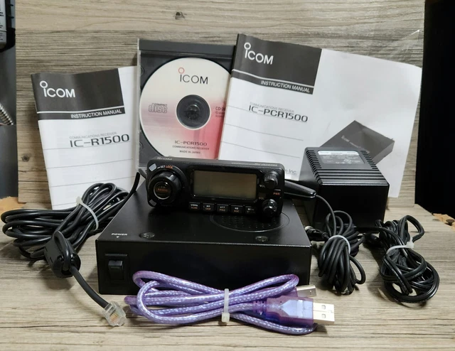 ICOM IC-R1500 WIDE Band Receiver PC or Remote LCD Control Head HF VHF ...