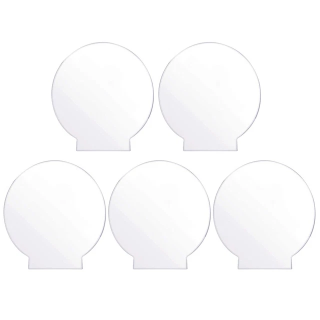 5PCS ROUND LIGHT Plate Simple LED Light Plate Transparent Acrylic Base ...