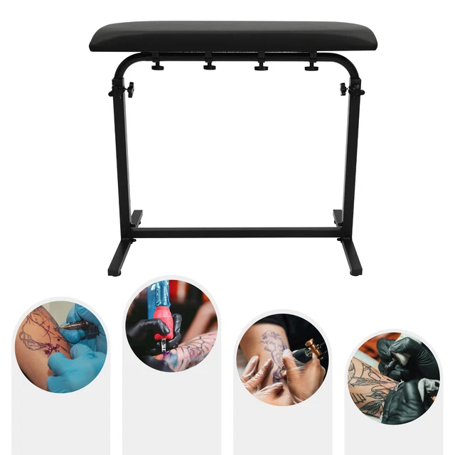 TATTOO ARM LEG Rest Bracket Super Big w/ Adjustable Stand Pad Sponge ...