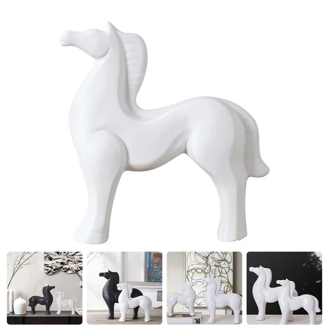 TABLE CHEVAL STATUE Cheval Art Figurine Bureau Table Décor Étagère ...