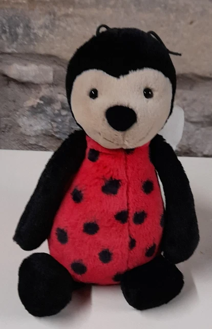 JELLYCAT BASHFUL Ladybug Ladybird Red Black Soft Plush Toy 12 " £25.00 ...