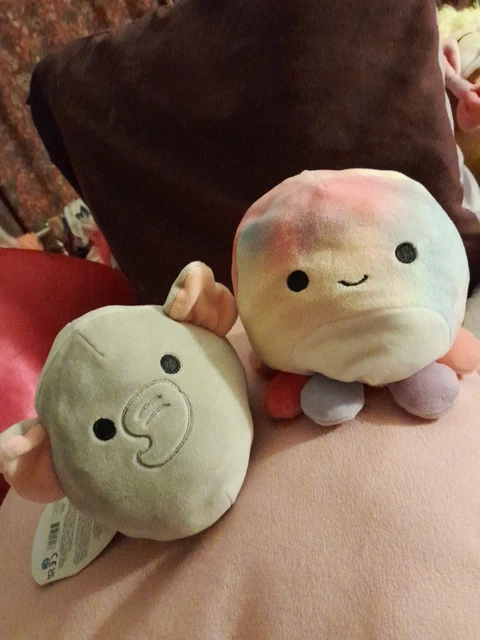 SQUISHMALLOW FLIP A Mallow Bundle Of 2, Zebra And Elephant With Tag ...
