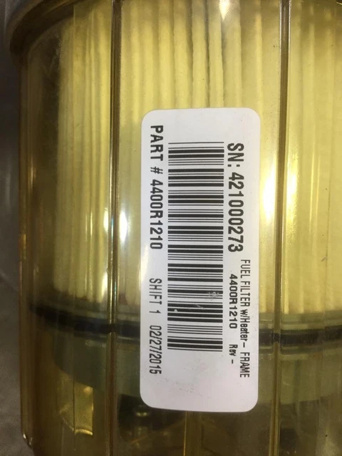 DETROIT DIESEL FUEL Filter/Water Separator 03-40538-006 $207.69 ...