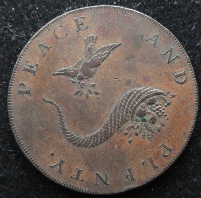 KAPPYSCOINS G7112 1794 Peace And Plenty Half Penny Condor Token Nice ...