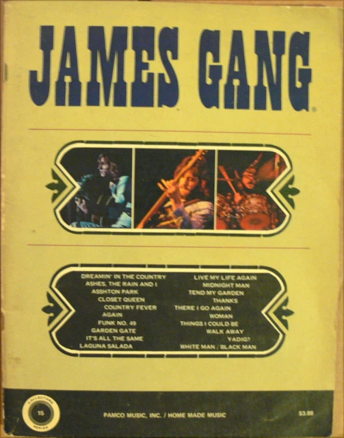 JAMES GANG SONG Book - Joe Walsh - RARE - FREE SHIP - Pics- Lyrics £355 ...