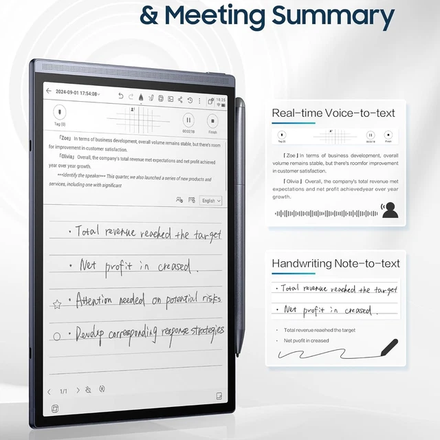 IFLYTEK AINOTE AIR 2 8.2" AI Note-Taking Tablet Writing Paper Notebook ...