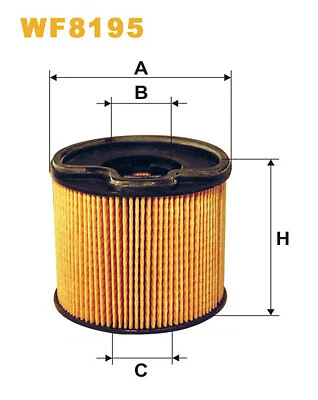CARTOUCHE FILTRE À essence pour voiture Wix WF8195 remplace extrémités ...