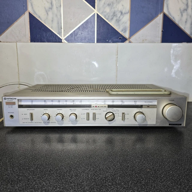 VINTAGE HITACHI STEREO Receiver Amplifier SR-2000L Phono Stage 1981 For ...